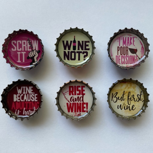 Accents | Wine Themed Magnet Set | Poshmark